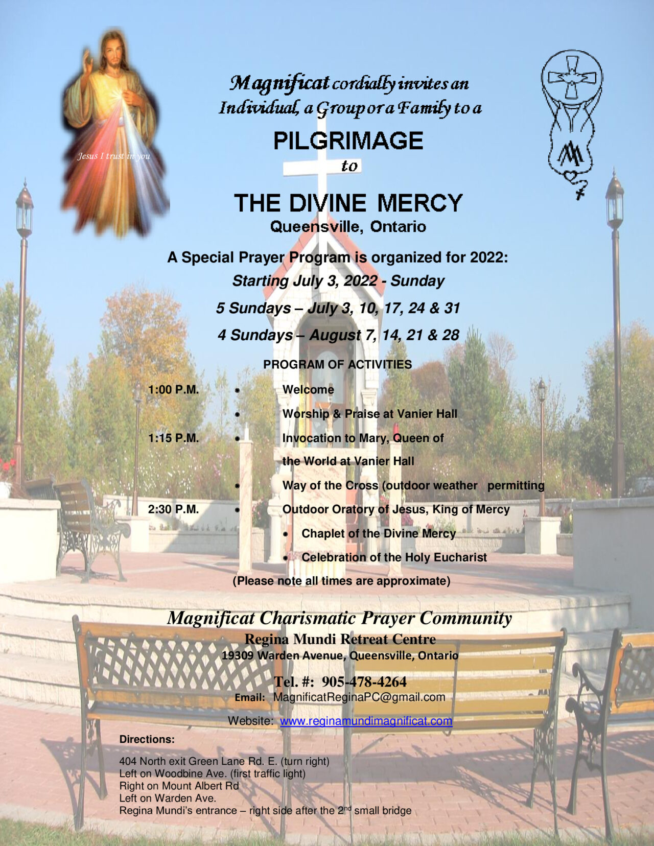 New Events | Regina Mundi Home of the Magnificat